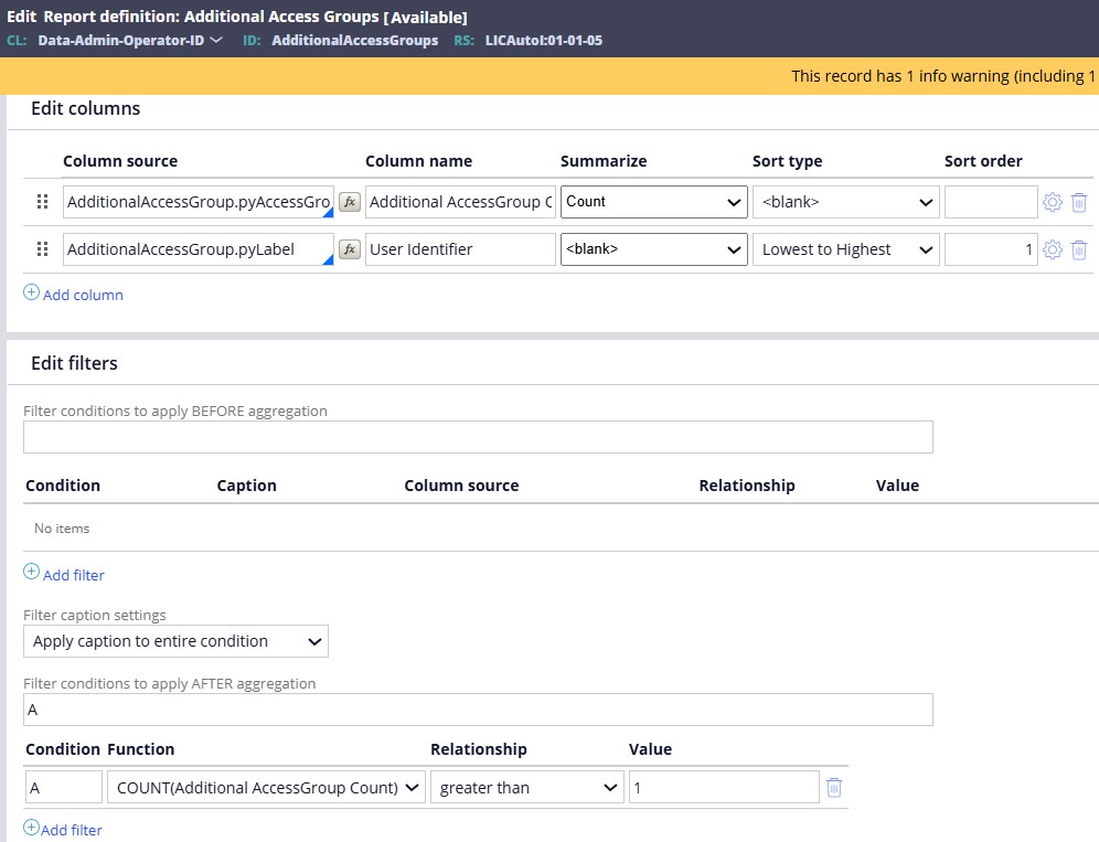How to get a list of all the operators which have a particular Access group added in their ...